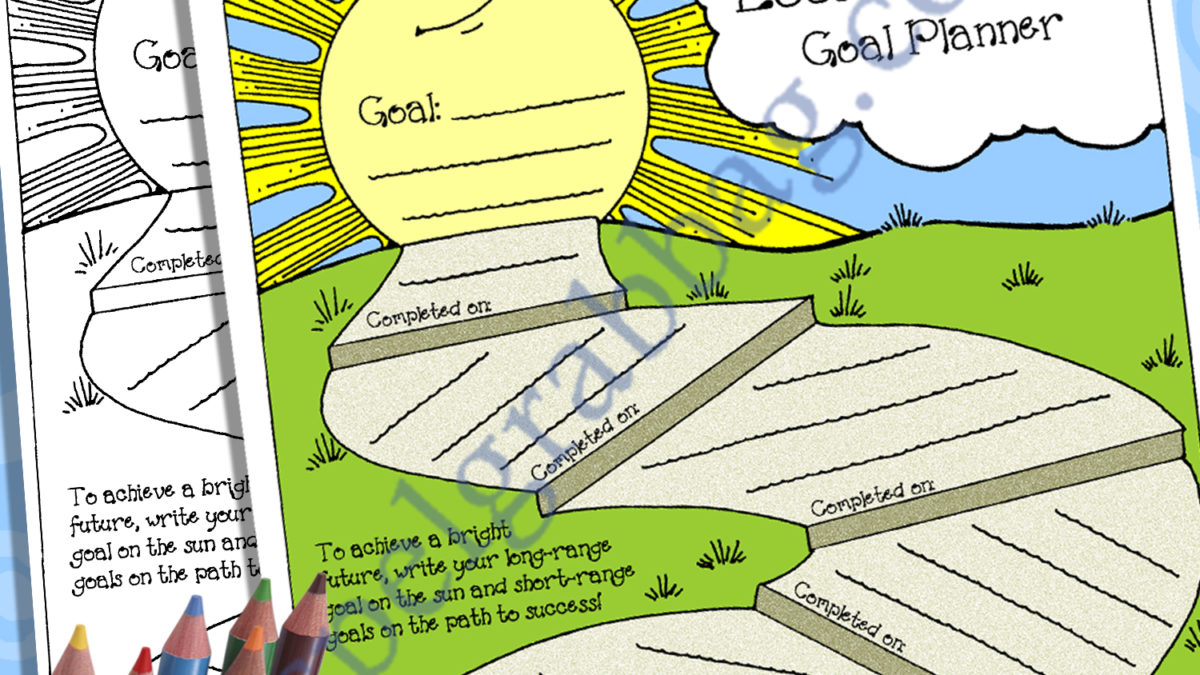 EDUCATION - GOALS: Activity: My Future Looks Bright goal planner ...