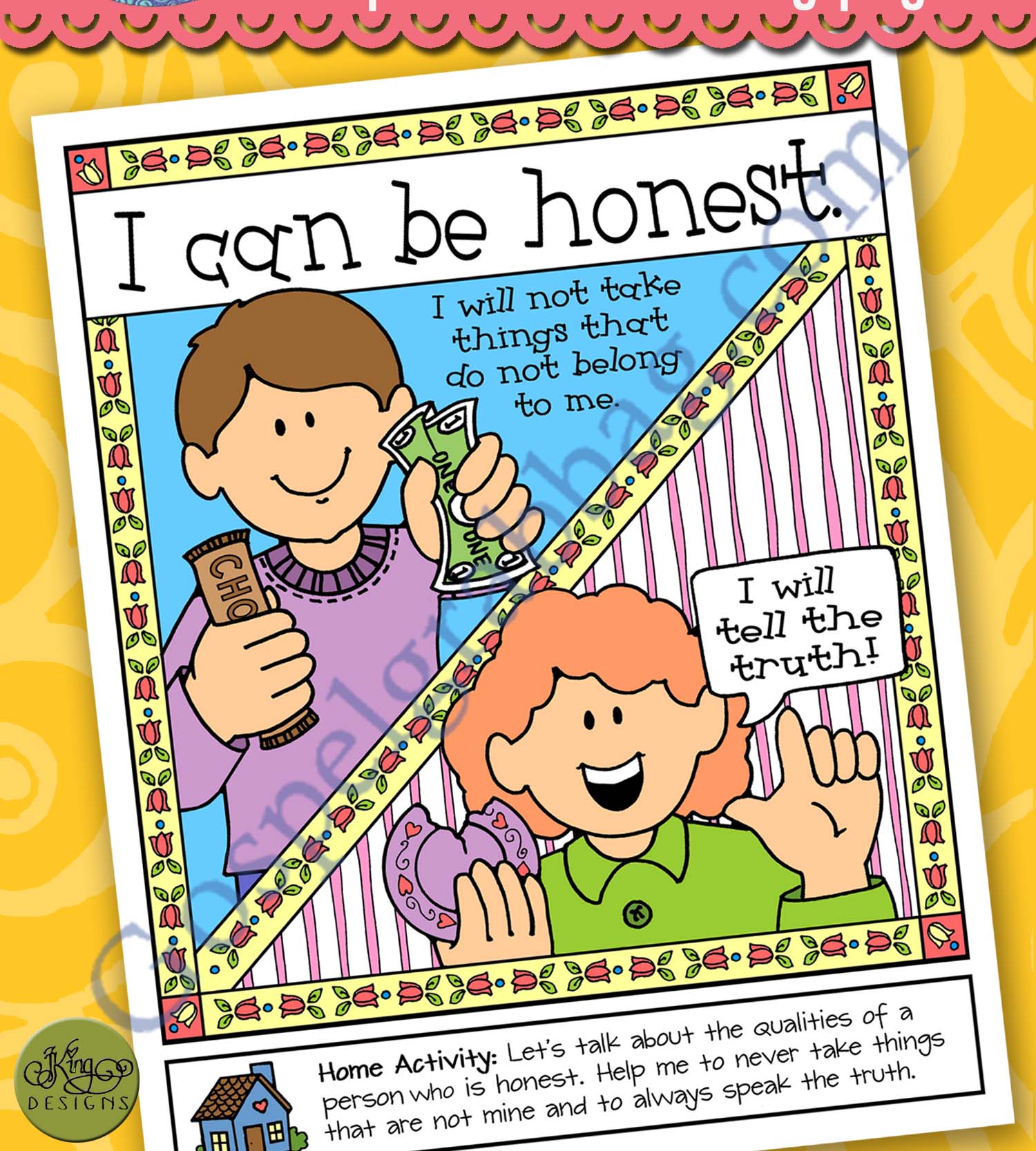 Sunbeam Lesson 37 Activities - I Can Be Honest, Sunbeam Lesson Manual ...