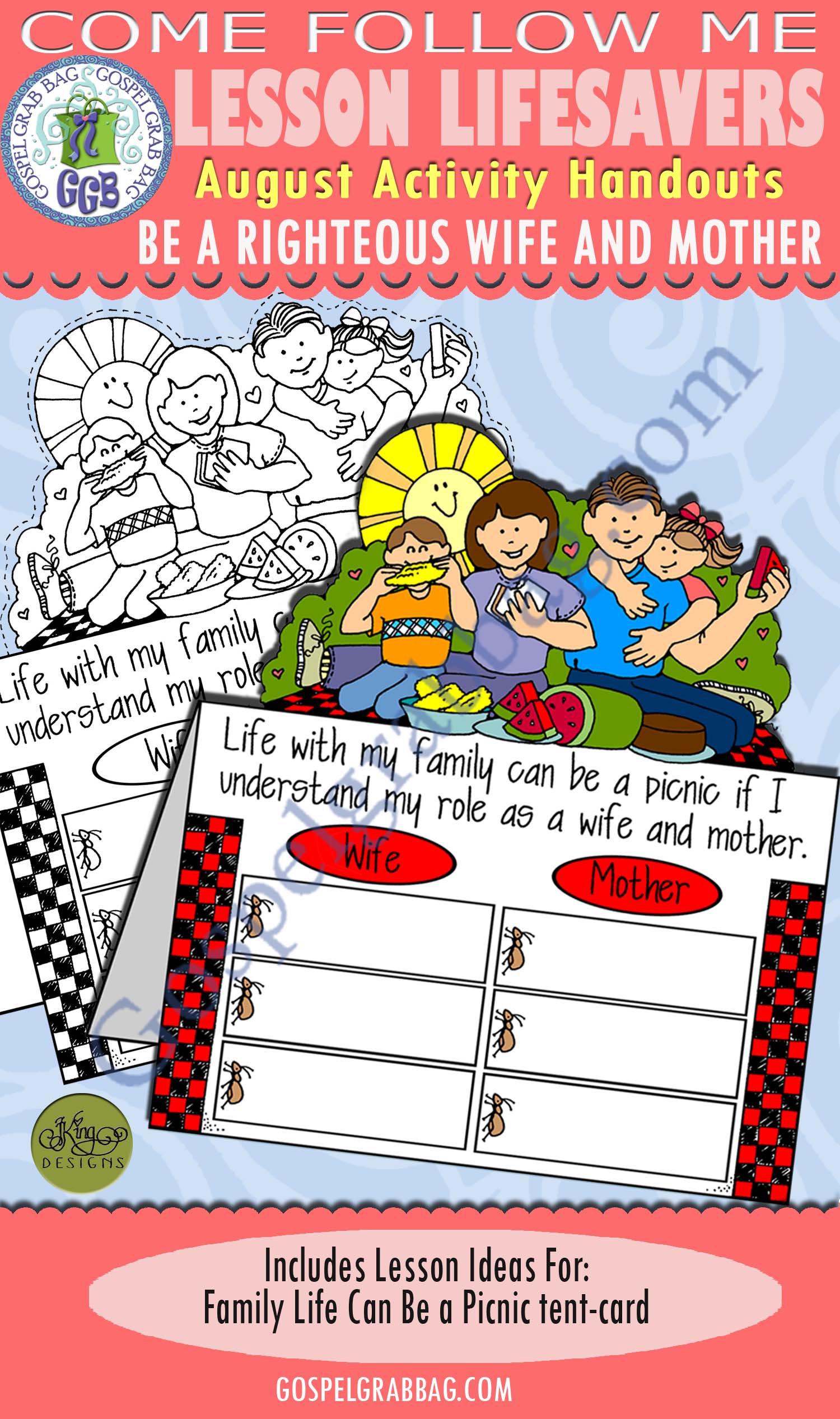 Marriage and Family: LDS Lesson Activity – Family Life Can Be a Picnic ...