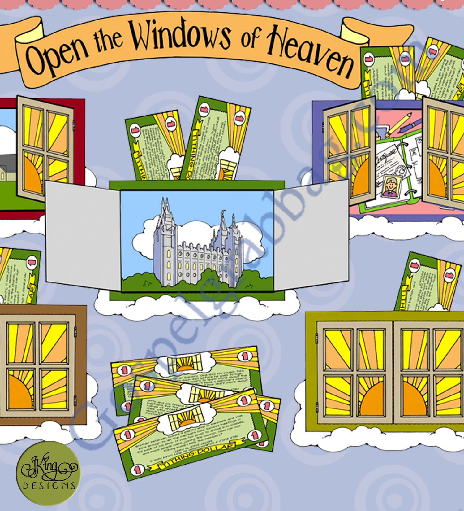 Tithing - Commandments: LDS Lesson Activity - Windows of Heaven - Come ...
