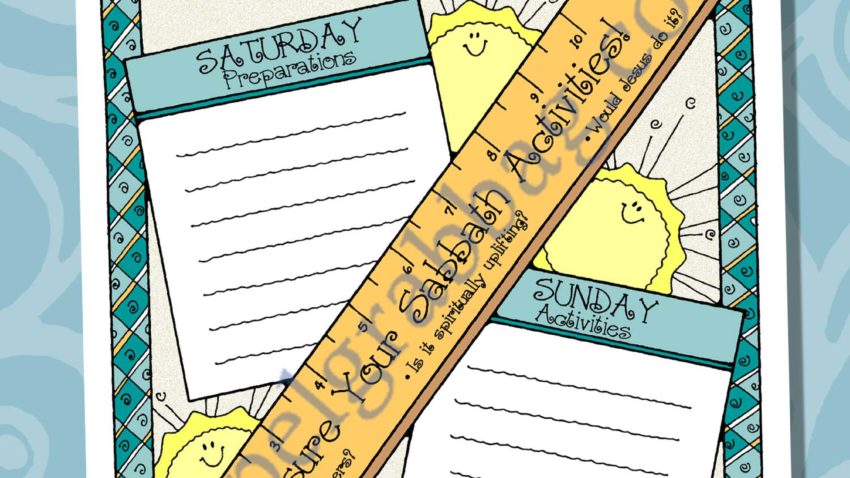 SABBATH Activity: Sabbath Day Planner - Gospel Grab Bag