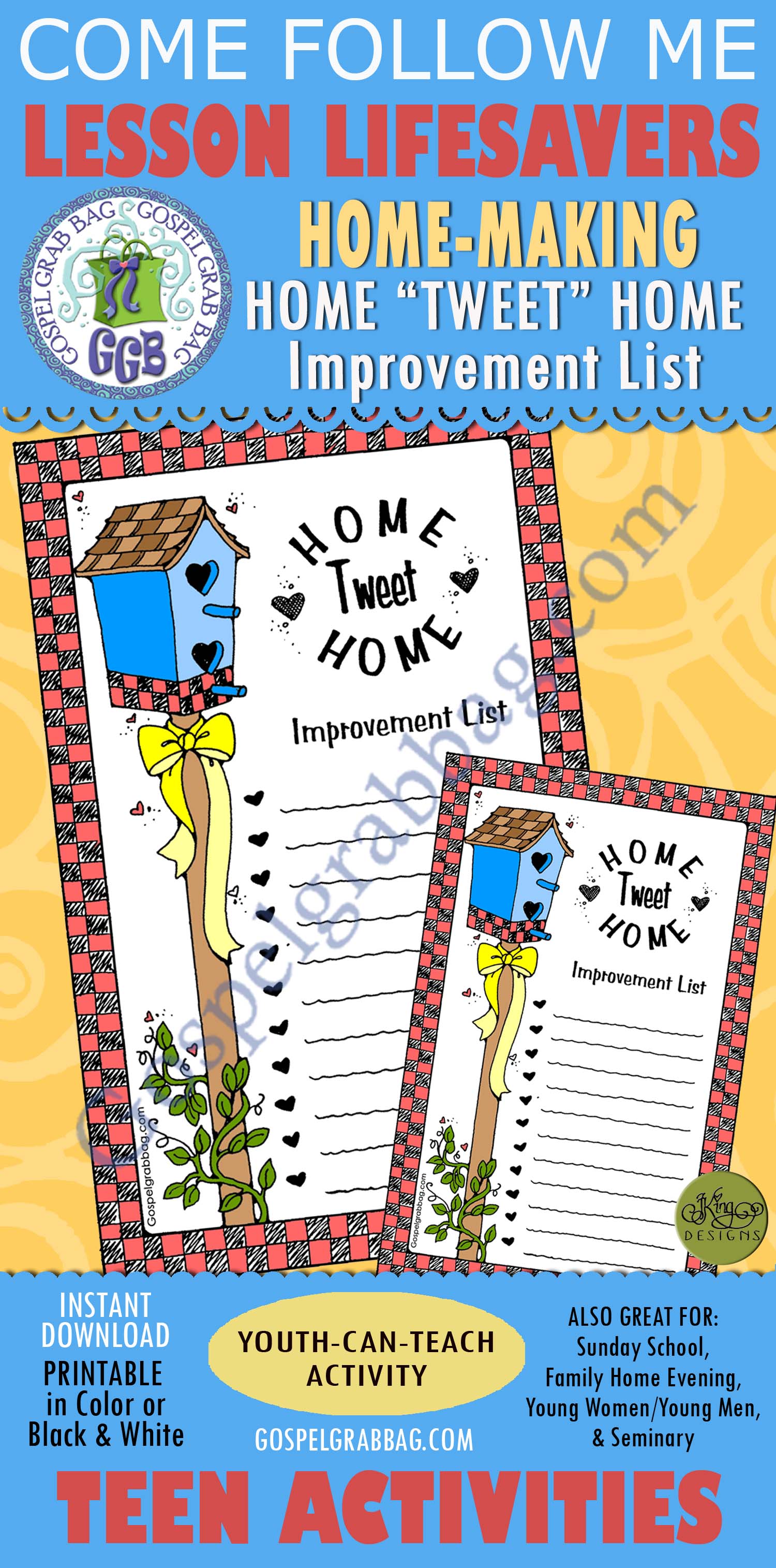 Work Homemaking LDS Lesson Activity Home Sweet Home Improvement work-homemaking-lds-lesson-activity-home-sweet-home-improvement
