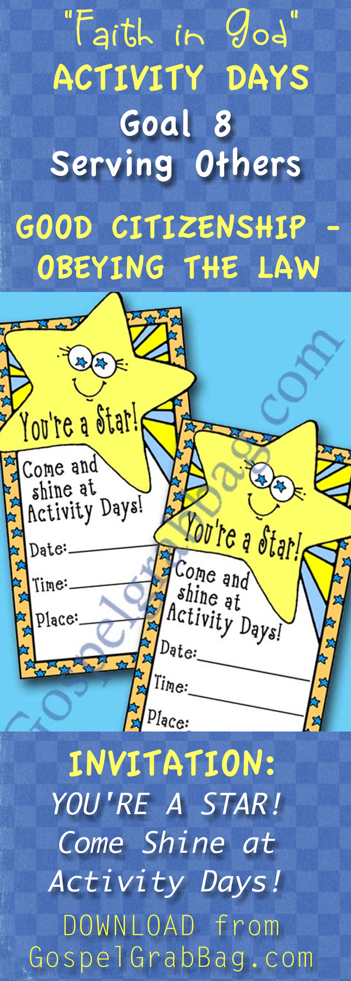 INVITATION FOR ACTIVITY DAYS ACTIVITY – Download activity to achieve ...