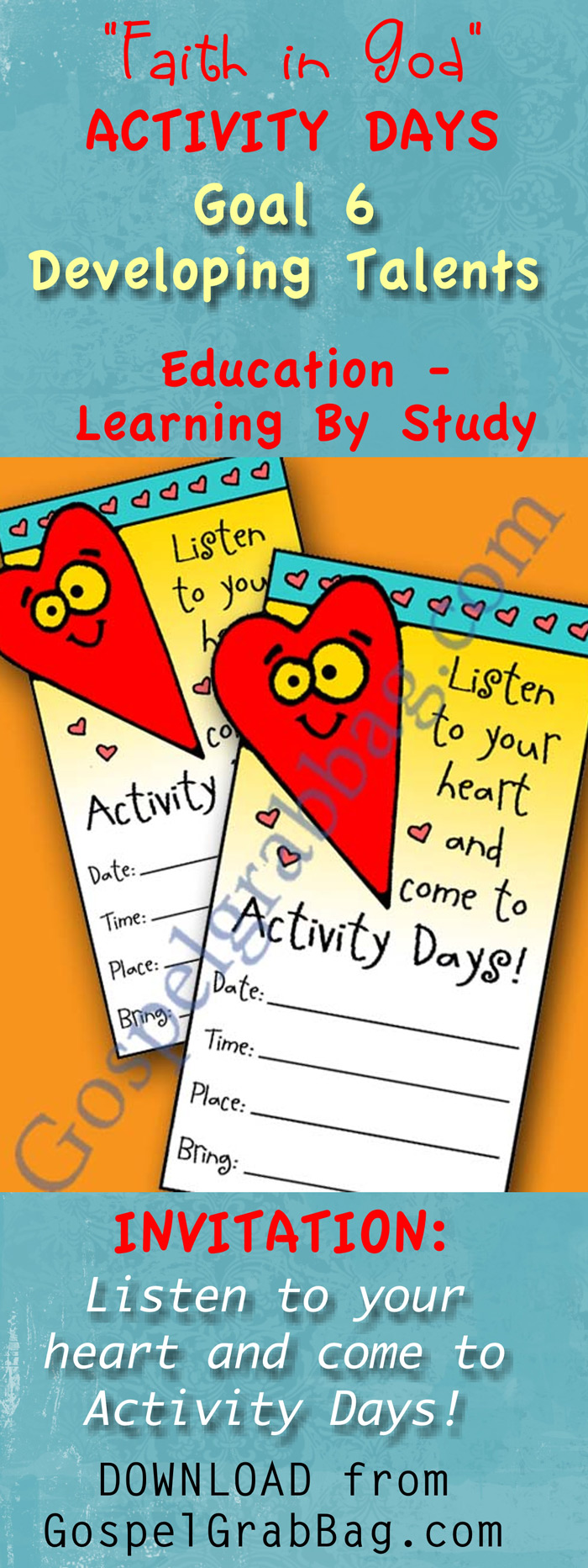 INVITATION FOR ACTIVITY DAYS ACTIVITY – Download activity to achieve ...