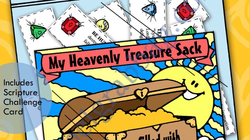 SCRIPTURES Activity: Heavenly Treasure sack - Gospel Grab Bag