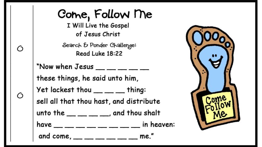 COMMANDMENTS Activity "Faithful Footsteps" Flip-Chart (Follow Jesus ...
