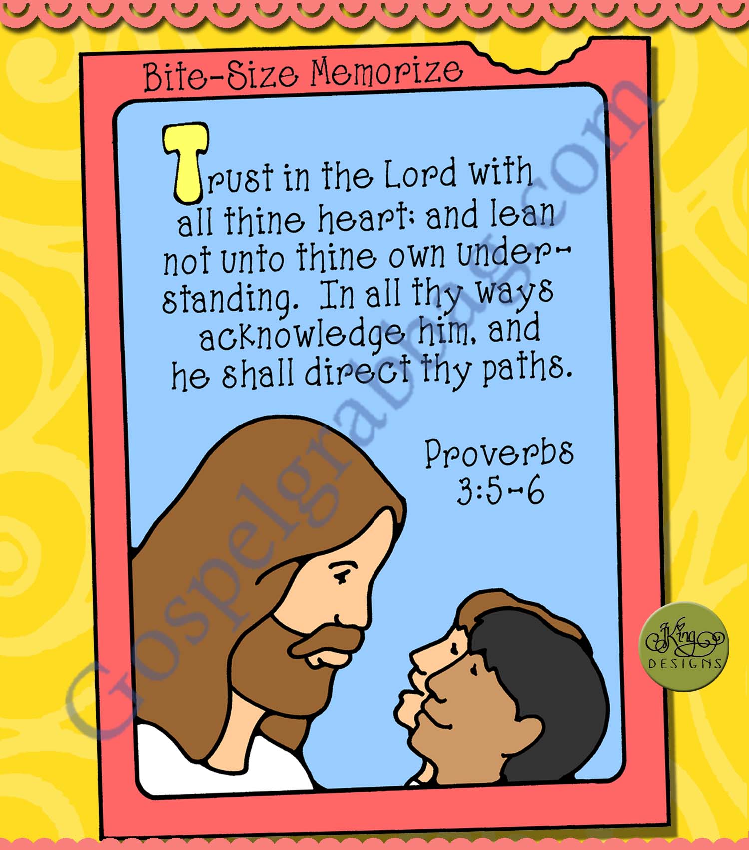 TRUST IN GOD - FAITH IN JESUS Activity: Proverbs 3:5-6 Bite-size ...