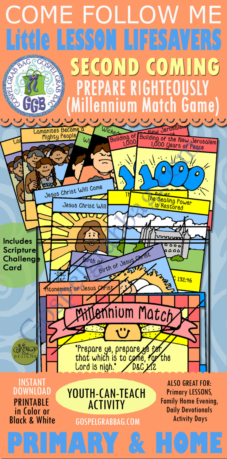 M, S - INDEX: Millennium, Second Coming of Jesus Christ ACTIVITIES for ...