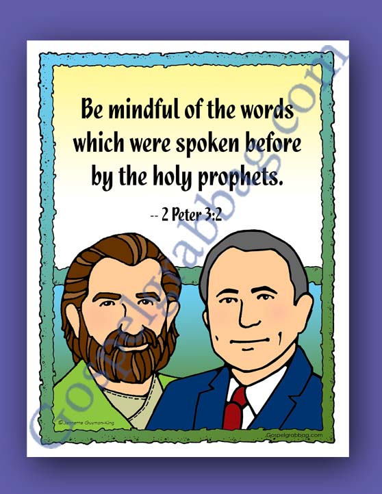 Revelation - Follow the Prophet: Scripture Poster, 2 Peter 3:2 - LDS ...