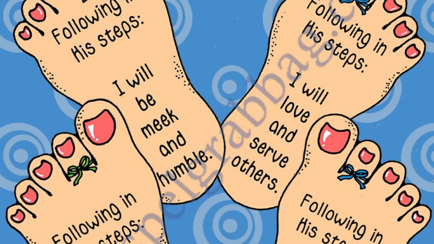 Follow Jesus: In His Footsteps Mirror Motivator - Gospel Grab Bag