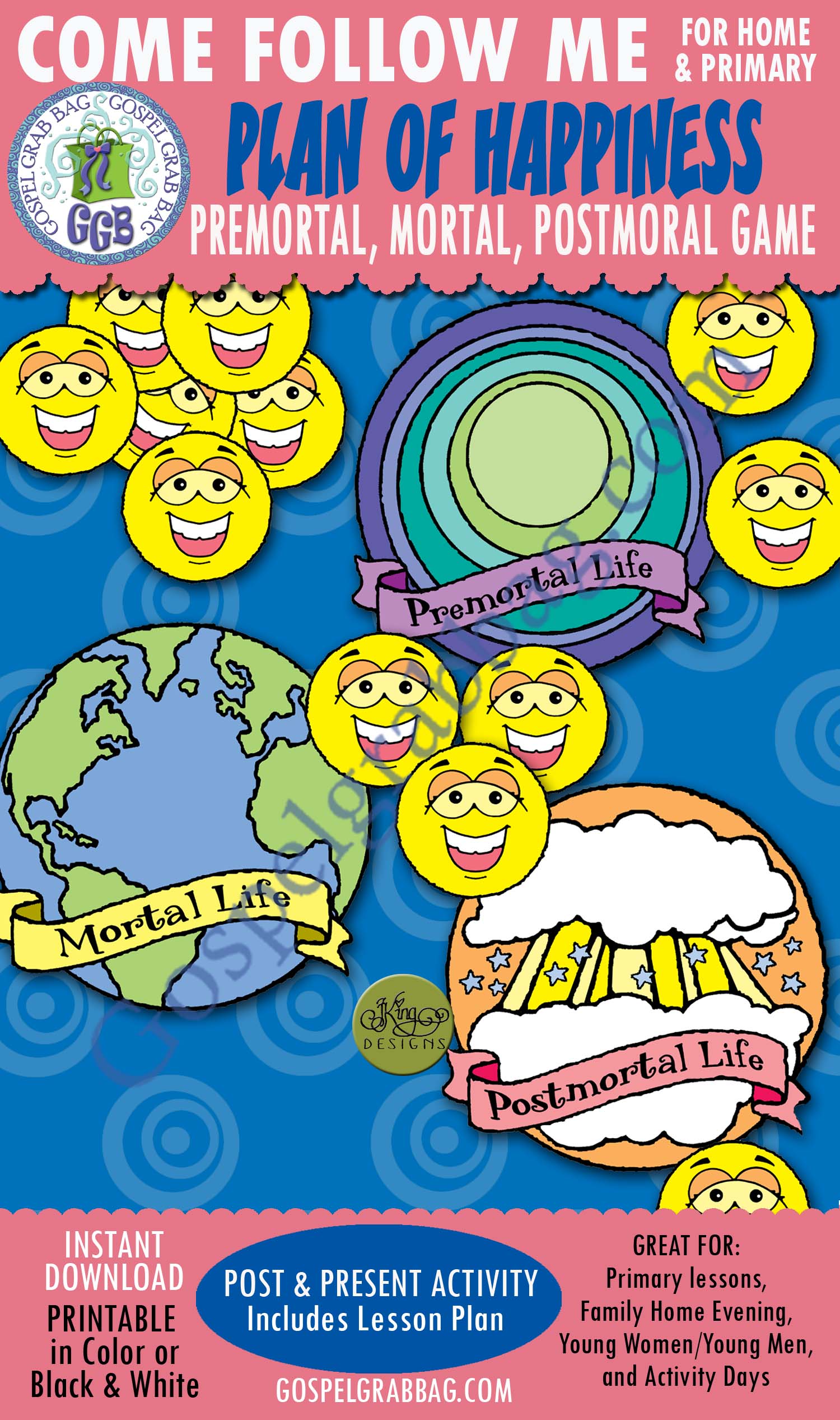 Plan of Salvation: LDS Lesson Activity - Plan of Happiness Match Game ...