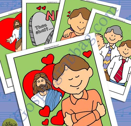 LOVE OTHERS Song Visuals "Love One Another" for Primary Music practice ...