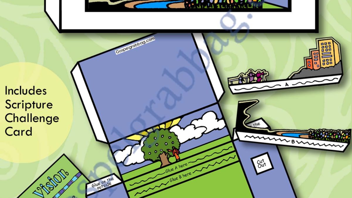 BOOK OF MORMON Activity: Lehi's Dream "Tree of Life Vision" 3-D BoxTree ...