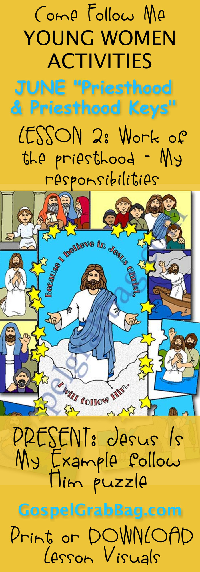 Follow Jesus - Example: LDS Lesson Activity: Jesus Is My Example - I ...