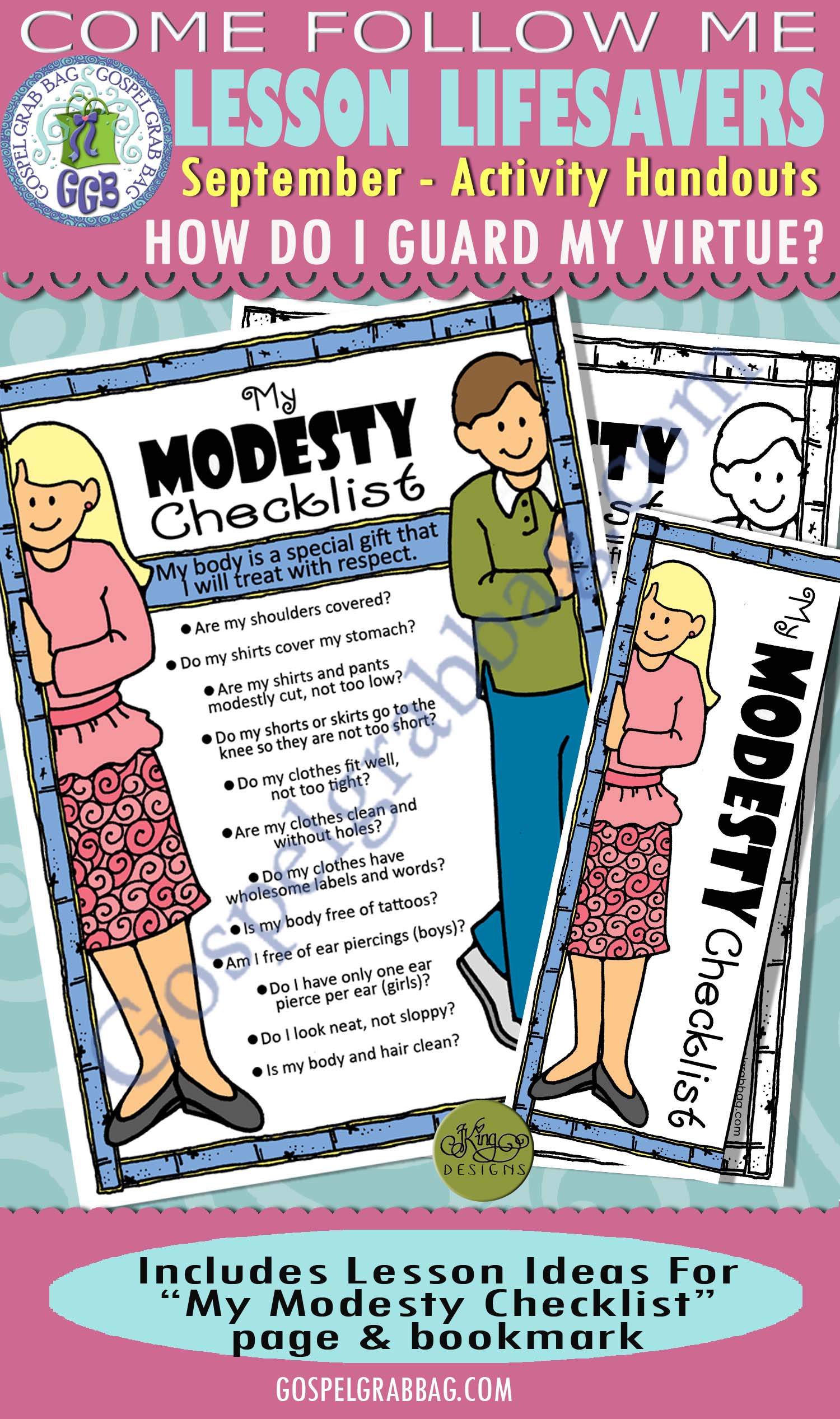 Modesty – My Body Is a Temple: LDS Lesson Activity – My Modesty ...