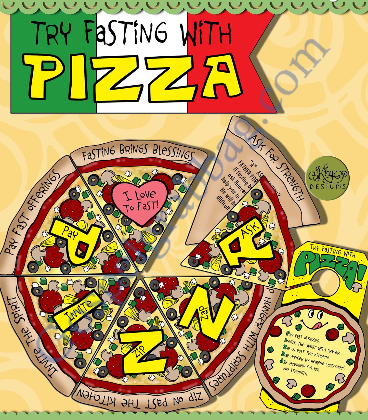 Fasting, Prayer, Testimony: "Try Fasting With Pizza!" Match Game and ...