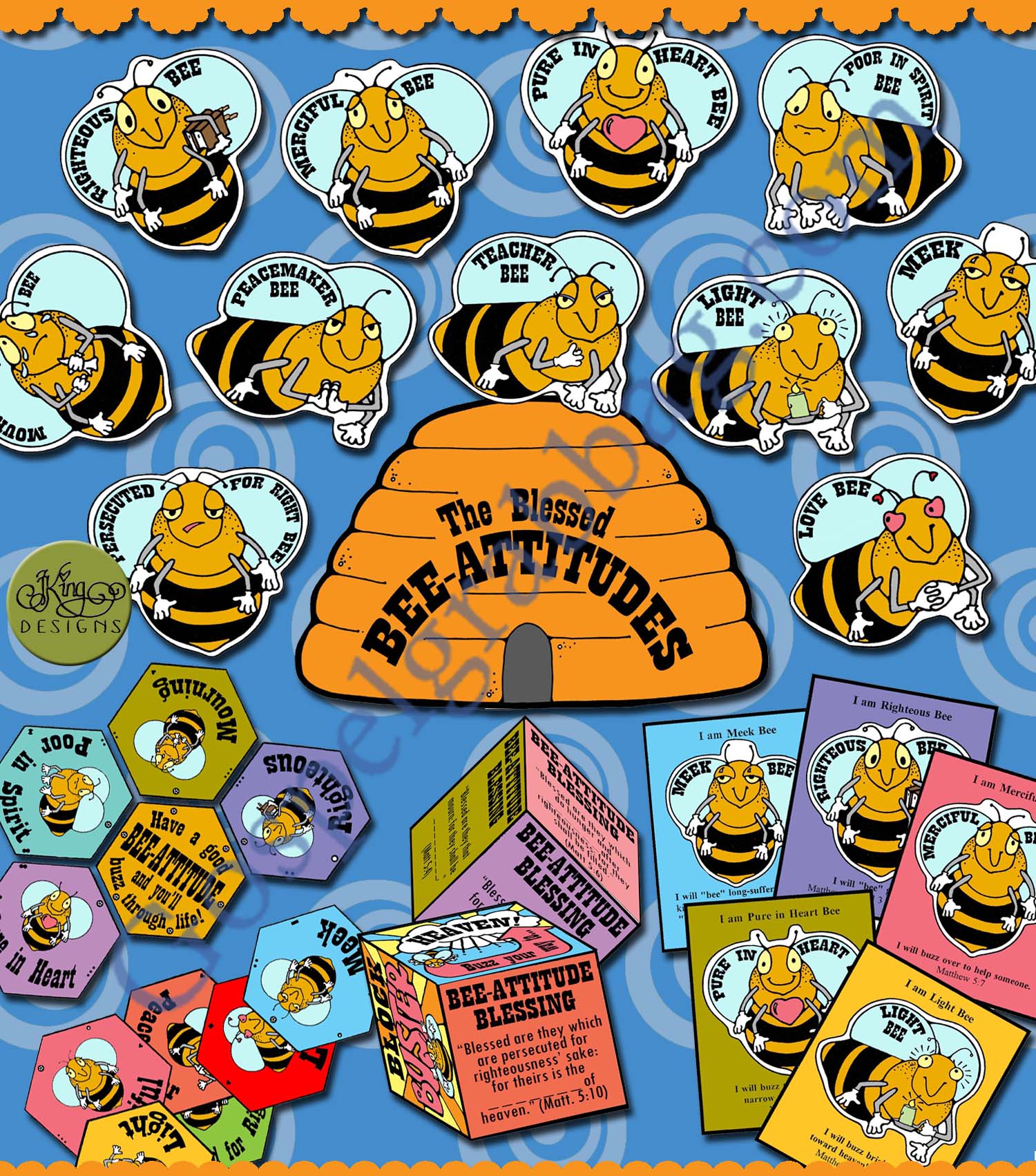 The Blessed Bee-atitudes - Post-and-Present Activity: for Sharing Time ...