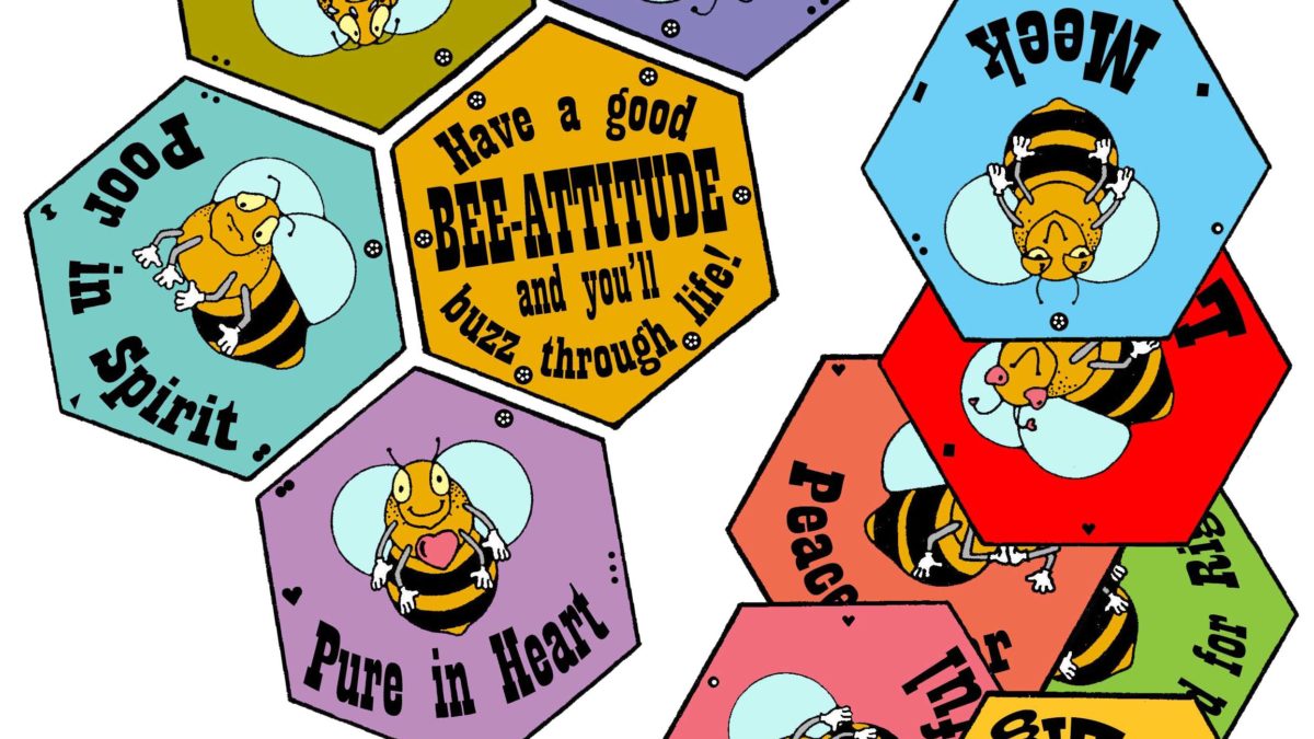 JESUS TEACHING BEATITUDES: Blessed Bee-atitudes POST-AND-PRESENT, Bee ...