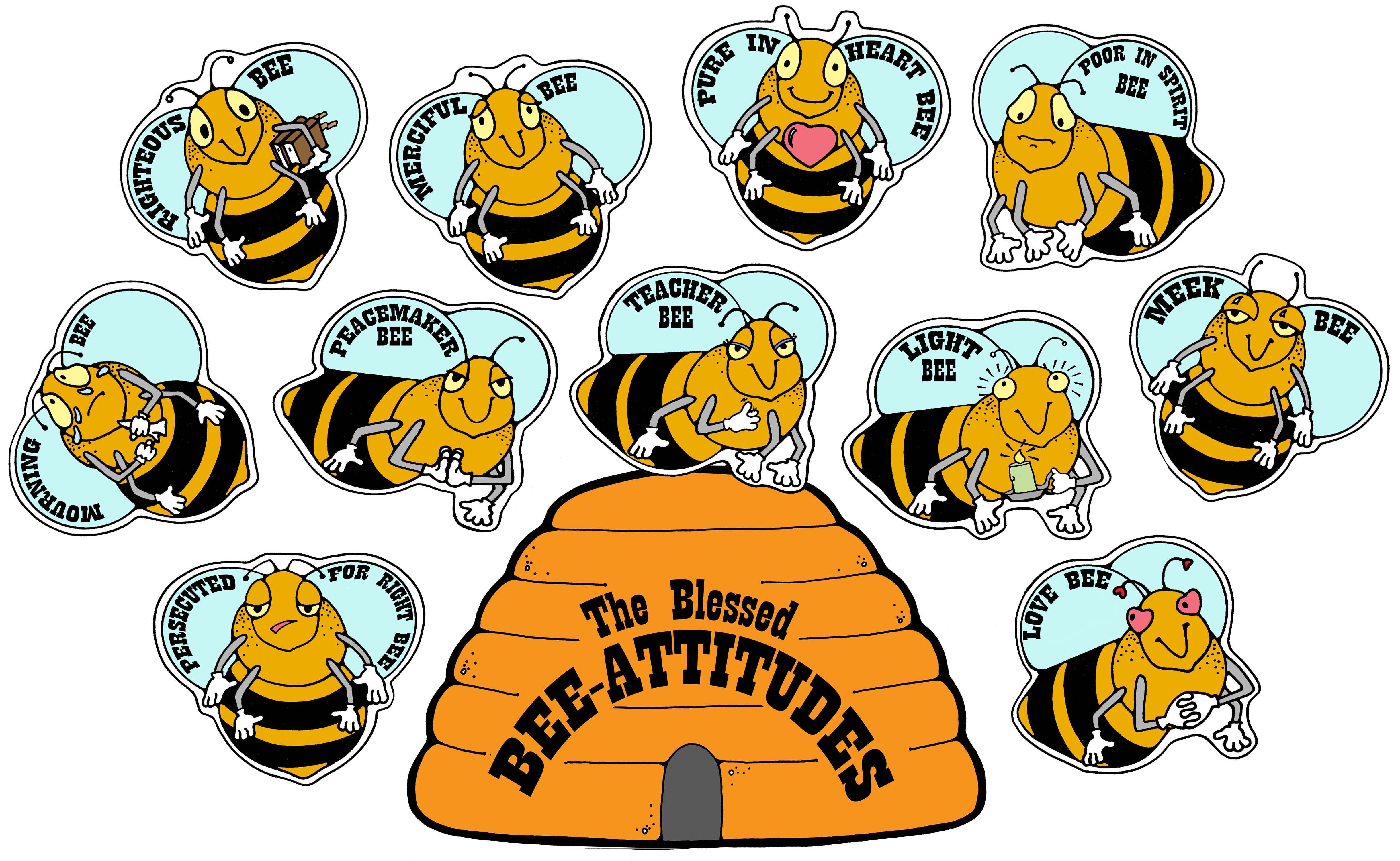 The Blessed Bee-atitudes - Post-and-Present Activity: for Sharing Time ...