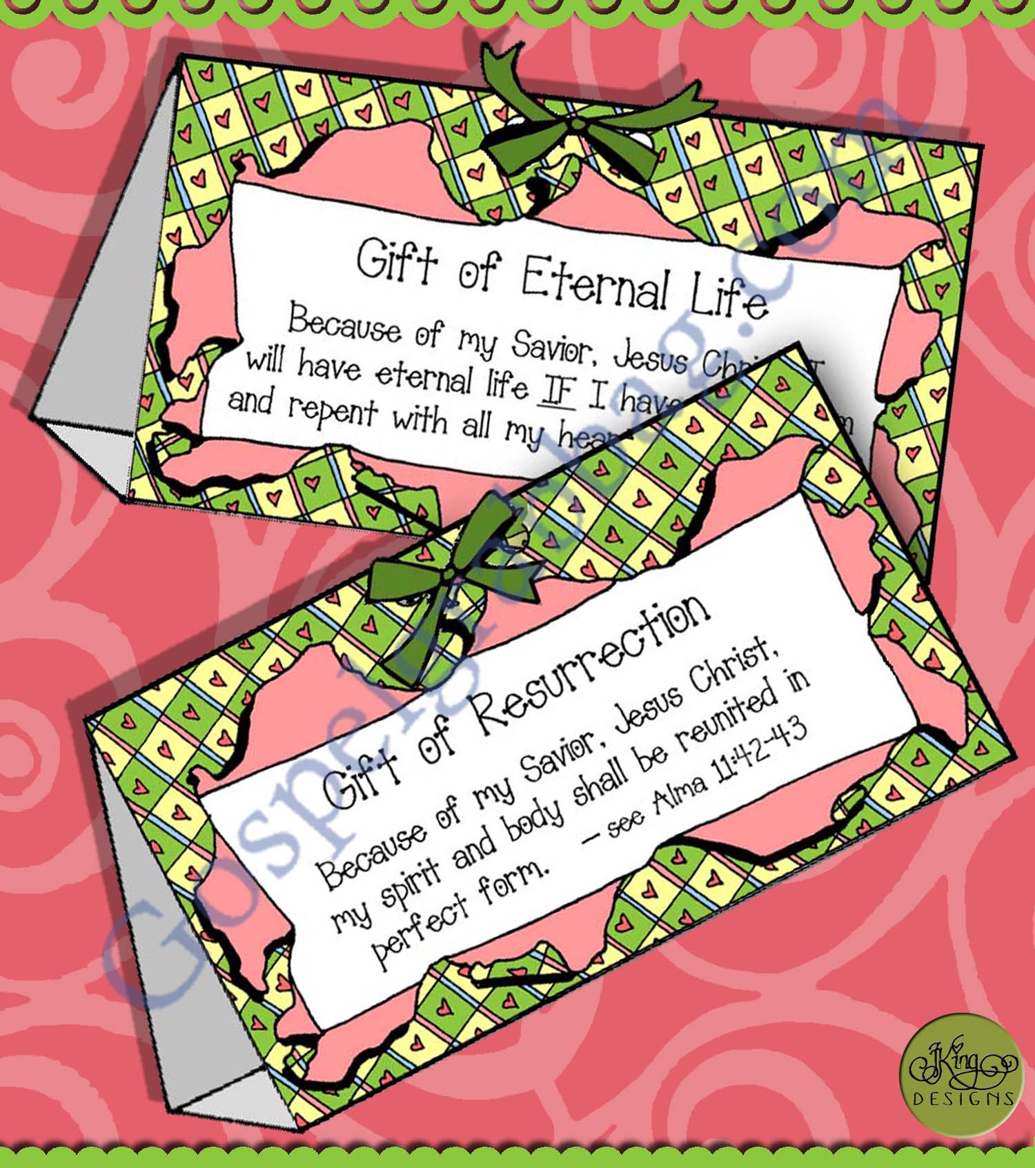 PLAN OF SALVATION - Resurrection: LDS Lesson Activity: Gifts of ...