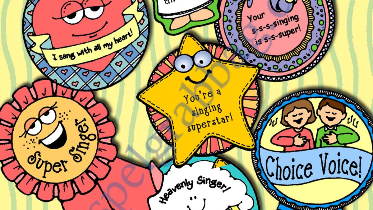 SUPER SINGER #2: Awards Badges: Primary Music Singing Time Activities ...