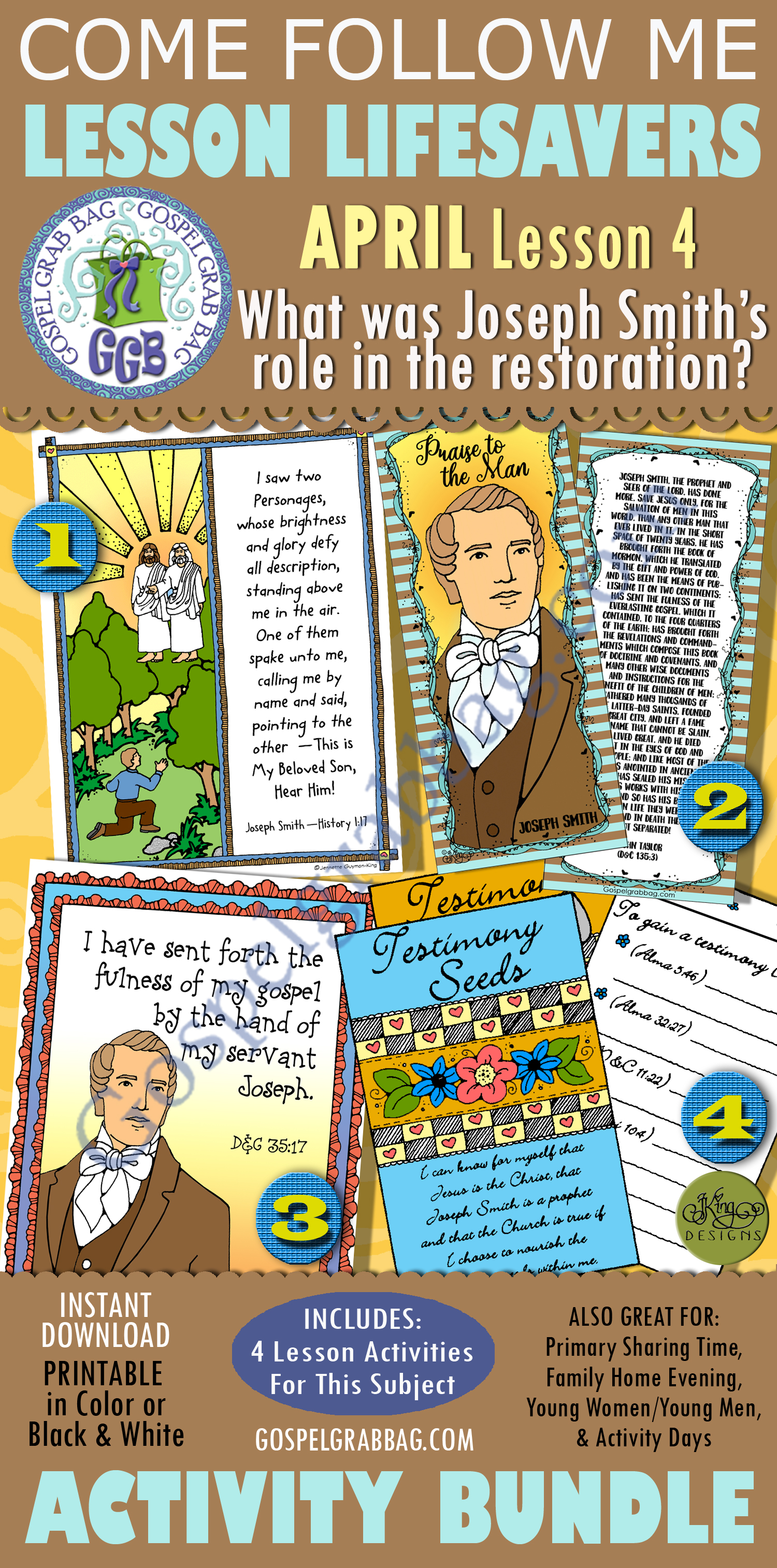 TOPICS 4-5 “The Apostasy and the Restoration” Lesson Activities ...