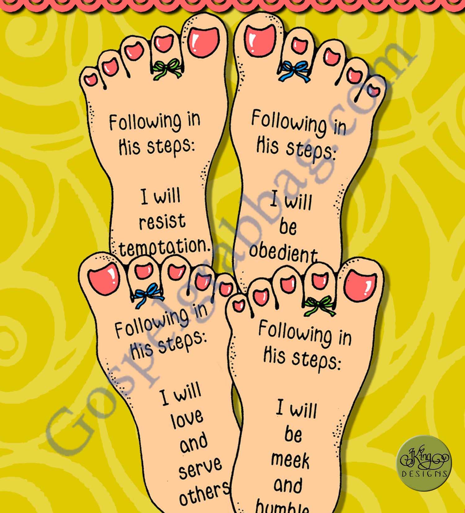 COMMANDMENTS - Follow Jesus: LDS Lesson Activity - In His Footsteps ...