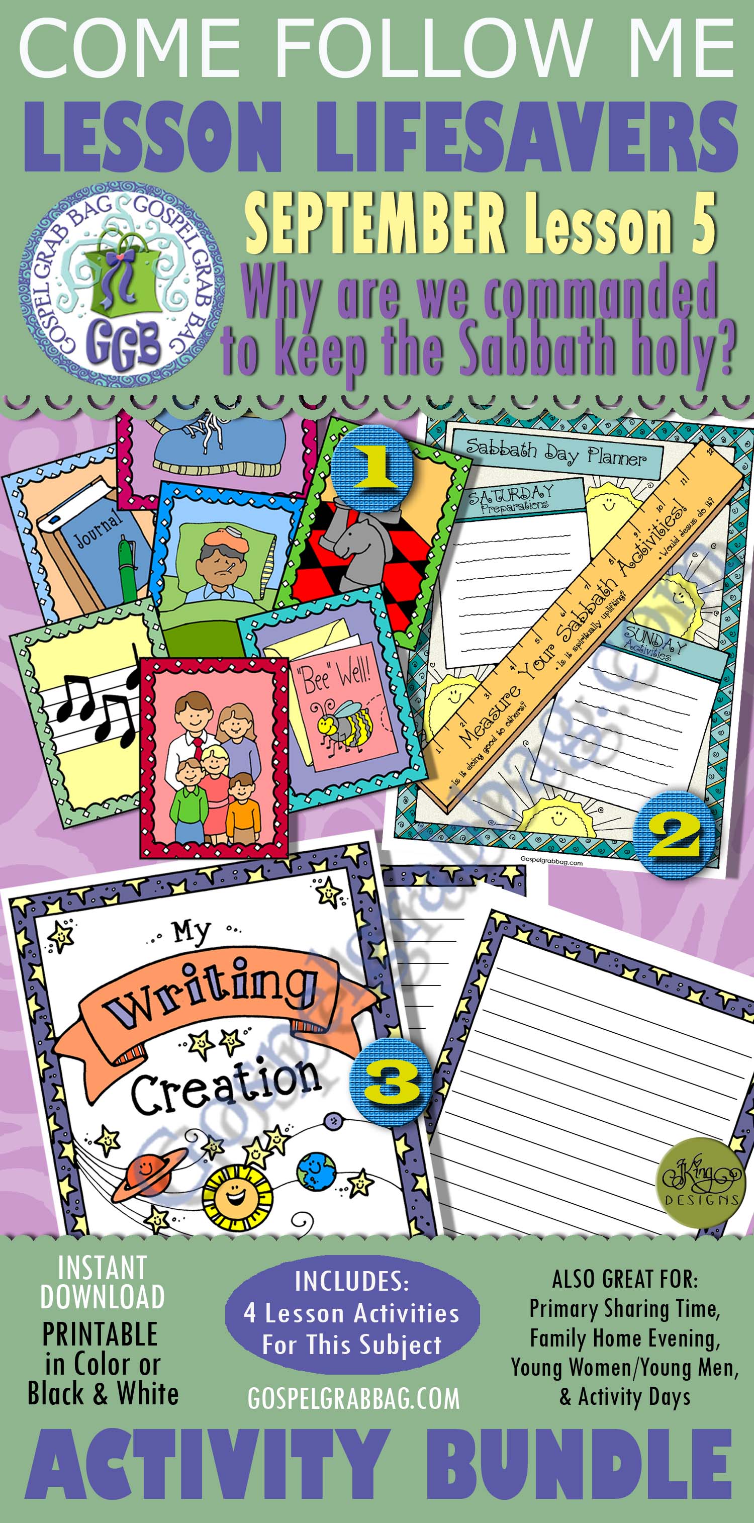 Topic “Commandments” Lessons 5-7 Activities & Handouts – Come, Follow ...