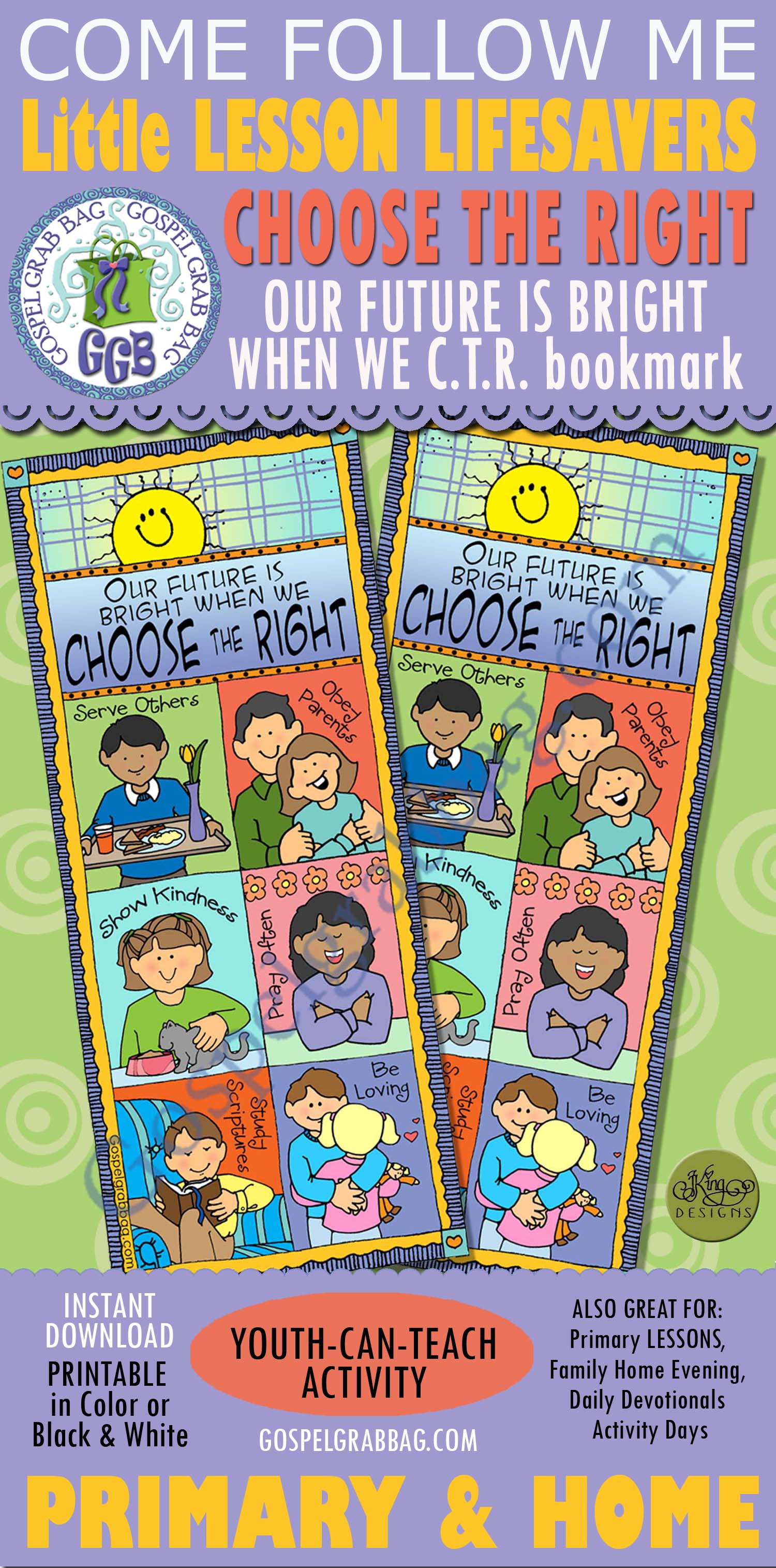 Choose the Right bookmark "Our Future Is Bright When We Choose the ...