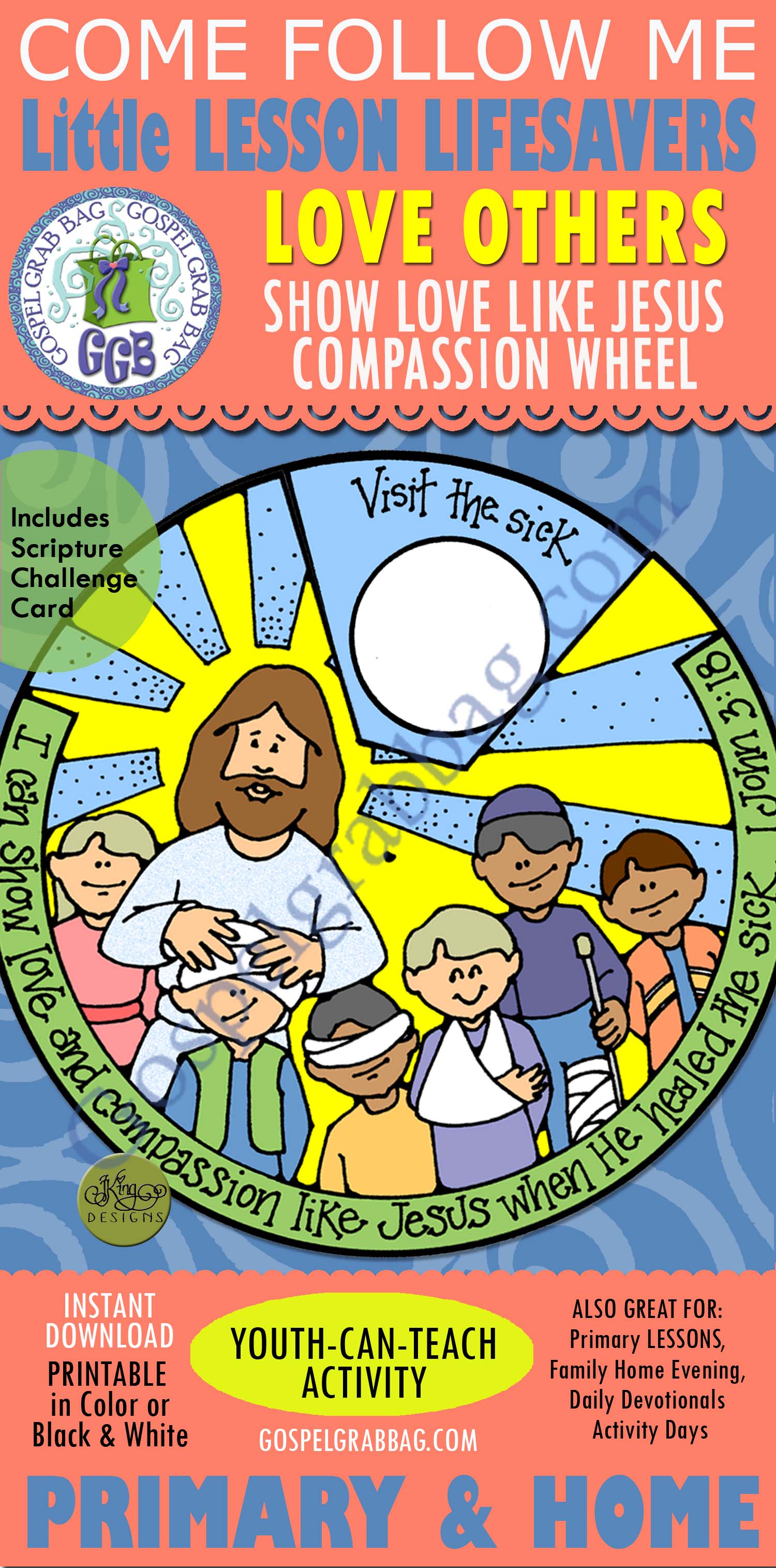 LOVE OTHERS Activity: COMPASSION WHEEL "I can show love and compassion ...