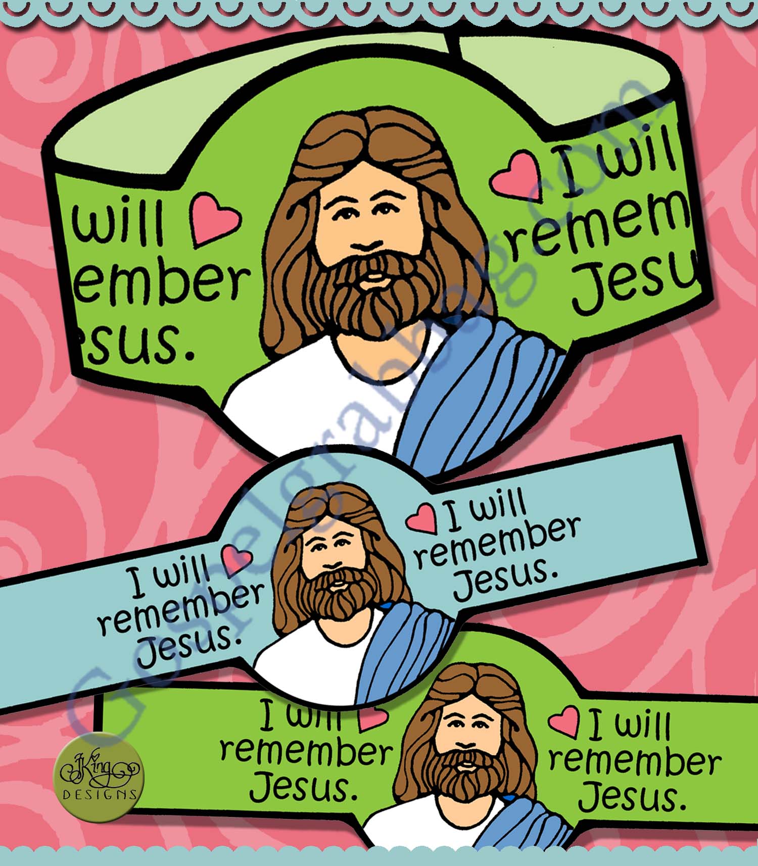 SACRAMENT Activity "I Will Remember Jesus" (Sacrament reminder bracelet ...