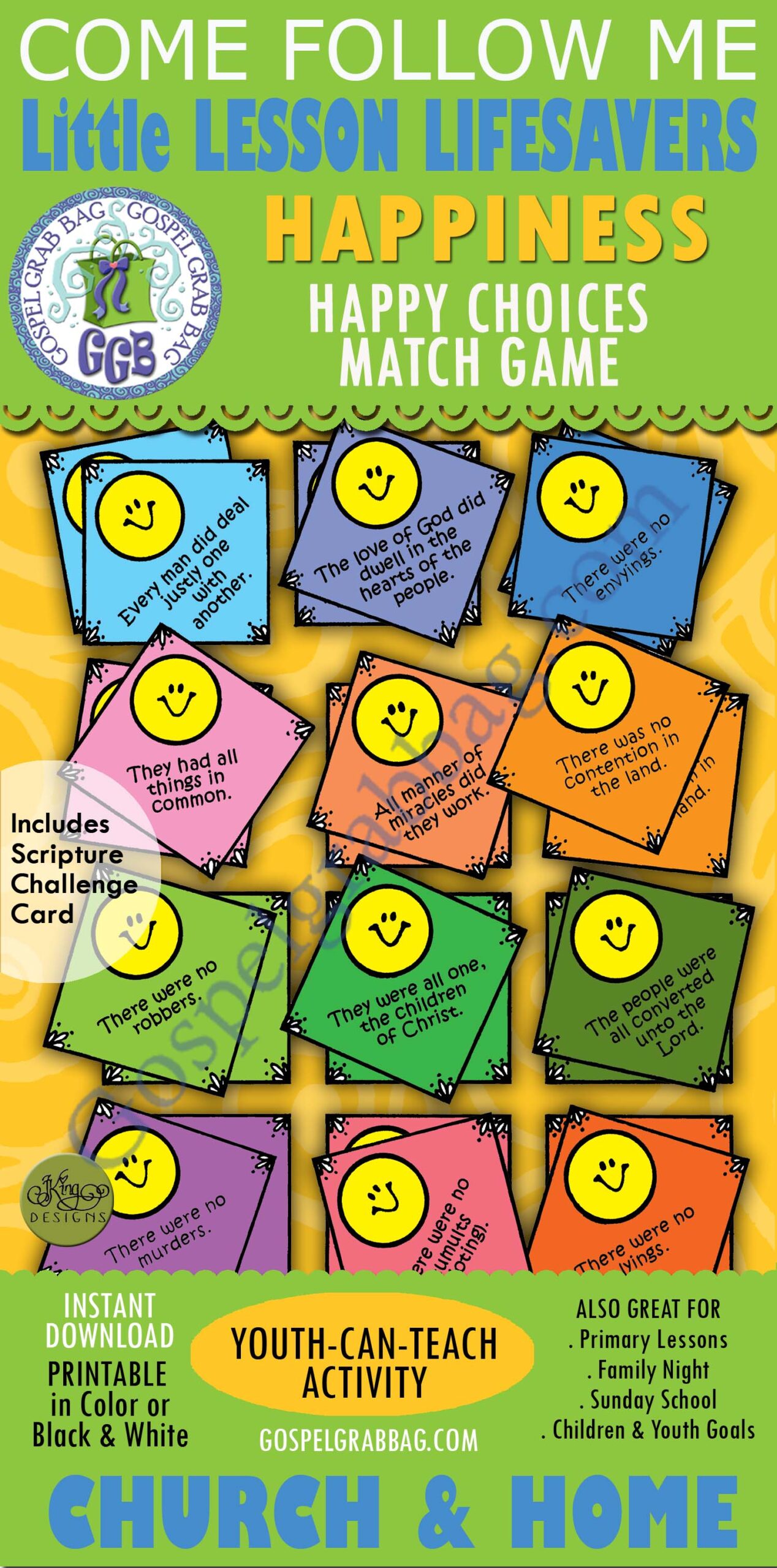 HAPPY CHOICES MATCH GAME - Gospel Grab Bag