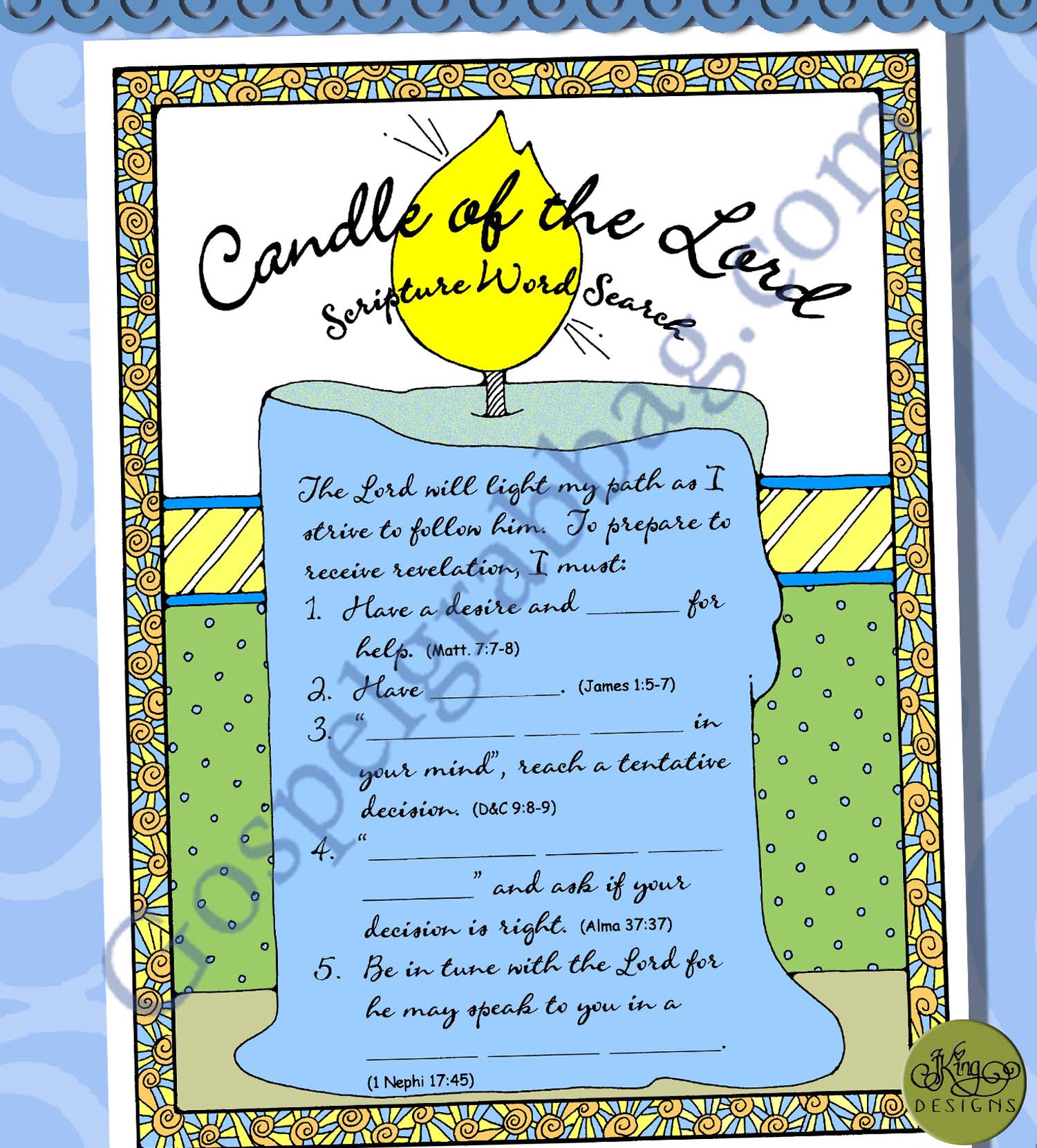 PRAYER - Follow Christ: LDS Lesson Activity: Candle of the Lord - "How ...
